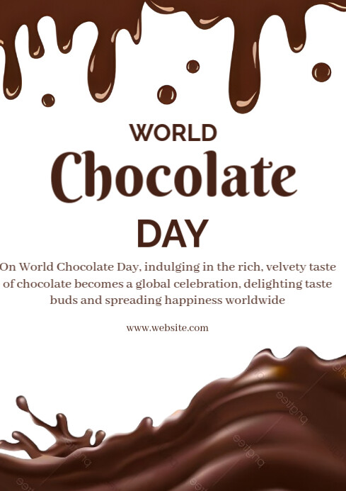 Chocolate Day A4 Templat | PosterMyWall