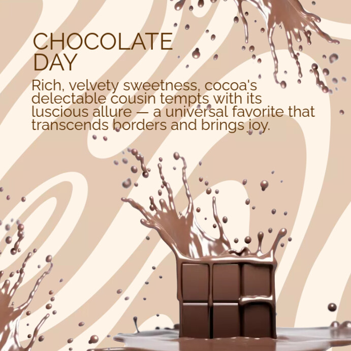 Chocolate Day Instagram Post Template | PosterMyWall