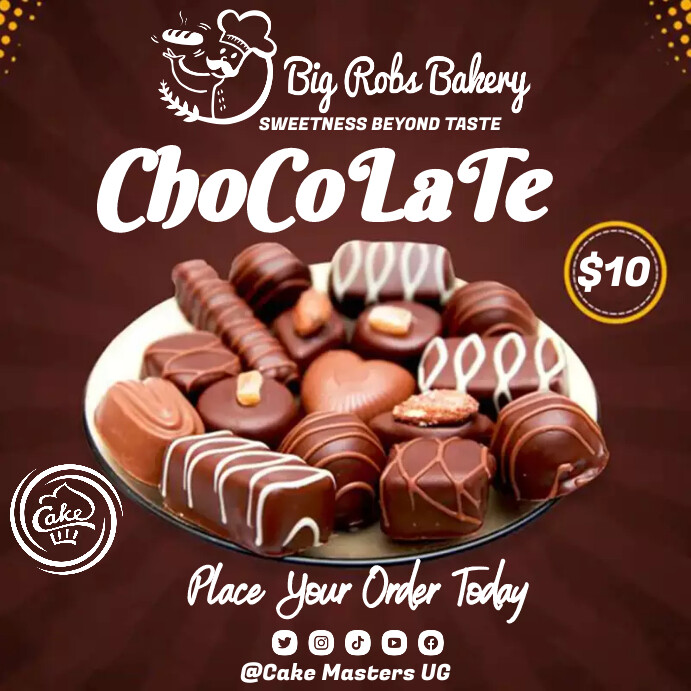 Chocolate Template | PosterMyWall
