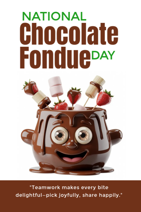 Chocolate Fondue Day Poster Template | PosterMyWall