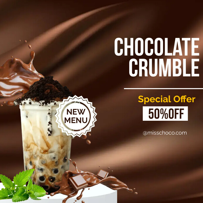 Plantilla de chocolate menu | PosterMyWall