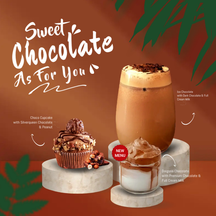 Copy of Chocolate Milkshake | PosterMyWall
