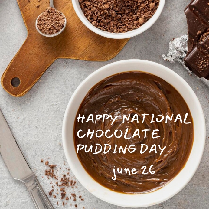 Chocolate Pudding Template | PosterMyWall