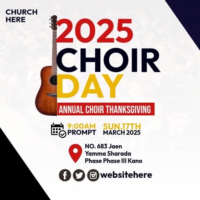 Choir Day Template | PosterMyWall