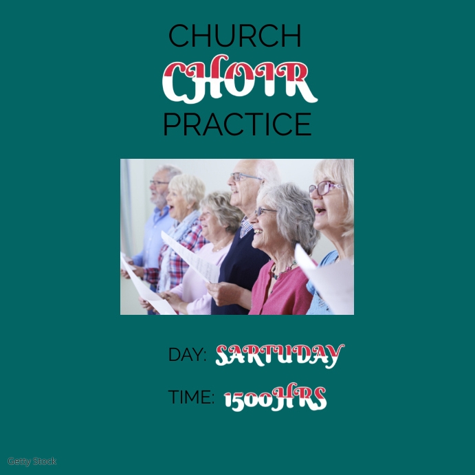 Choir Template | PosterMyWall