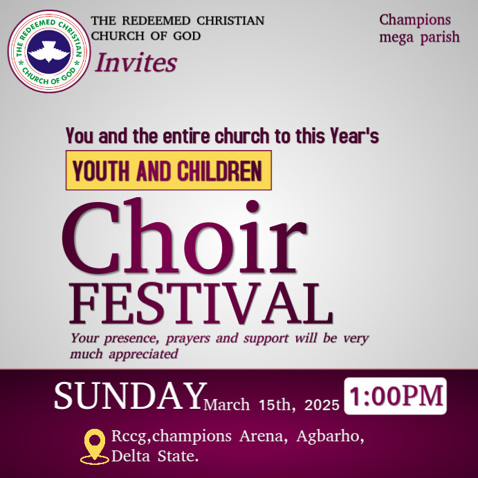 Choir Festival Design Template | PosterMyWall