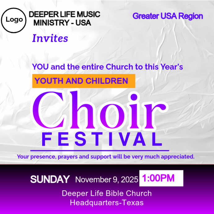 Choir music festival design template | PosterMyWall