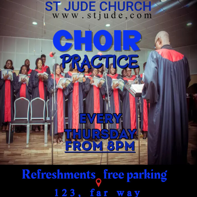 choir practice Template | PosterMyWall