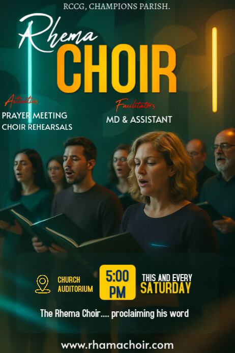 Plantilla de Choir Rehearsal Flyer | PosterMyWall