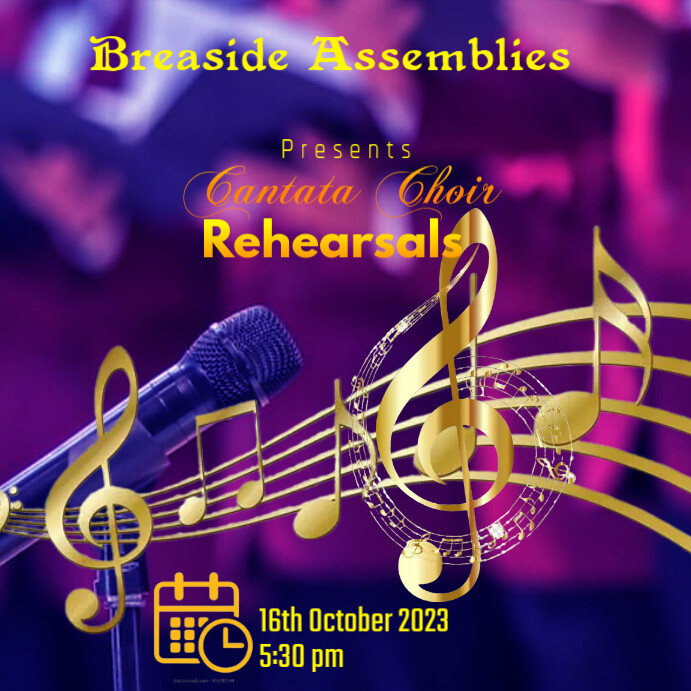 Choir rehearsal template | PosterMyWall