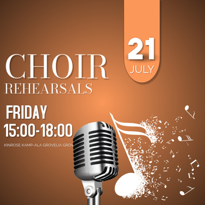 Copy of choir rehearsals | PosterMyWall