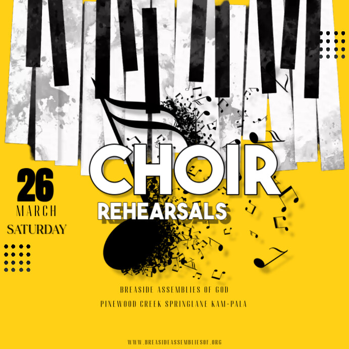 choir rehearsals Template | PosterMyWall