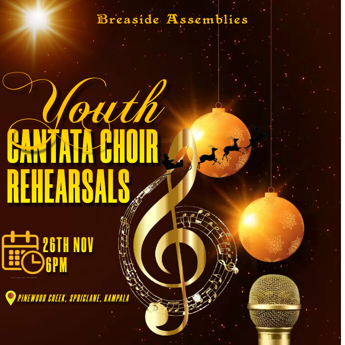 CHOIR REHEARSALS TEMPLATE | PosterMyWall