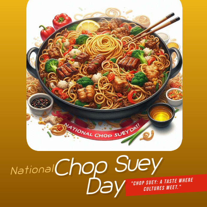 Plantilla de Chop suey | PosterMyWall