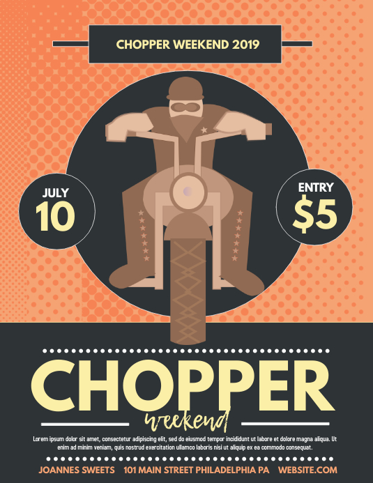 Plantilla de Chopper | PosterMyWall