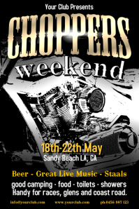 Motorcycle Event Poster Template | PosterMyWall