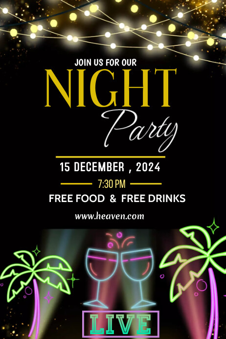 Copy of CHRISMAS PARTY POSTER/FASTIVAL POSTER | PosterMyWall