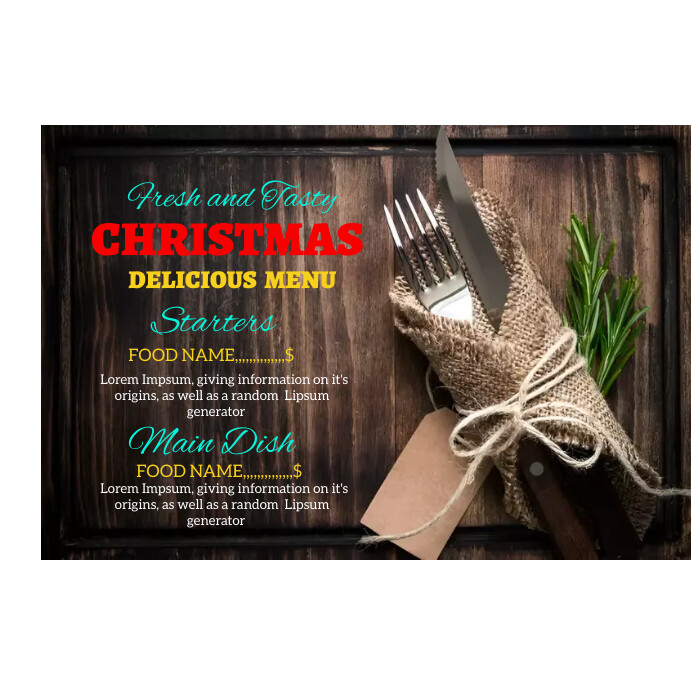 CHRISMAS SPECIAL MENU 2023 Template | PosterMyWall