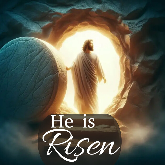 Christ is risen Template | PosterMyWall
