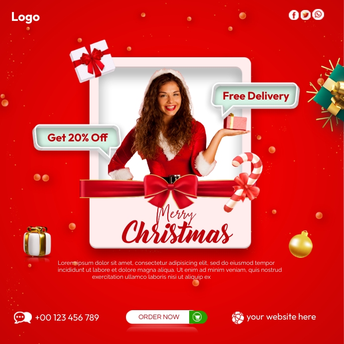 Christamas Sale Ad Template | PosterMyWall