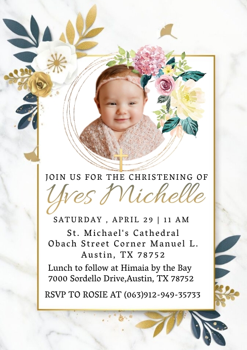 Copy of Christening | PosterMyWall