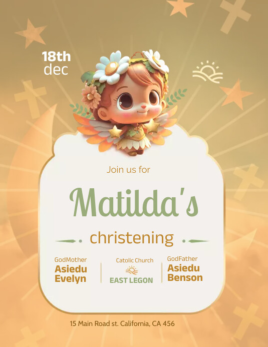 Christening Template | PosterMyWall