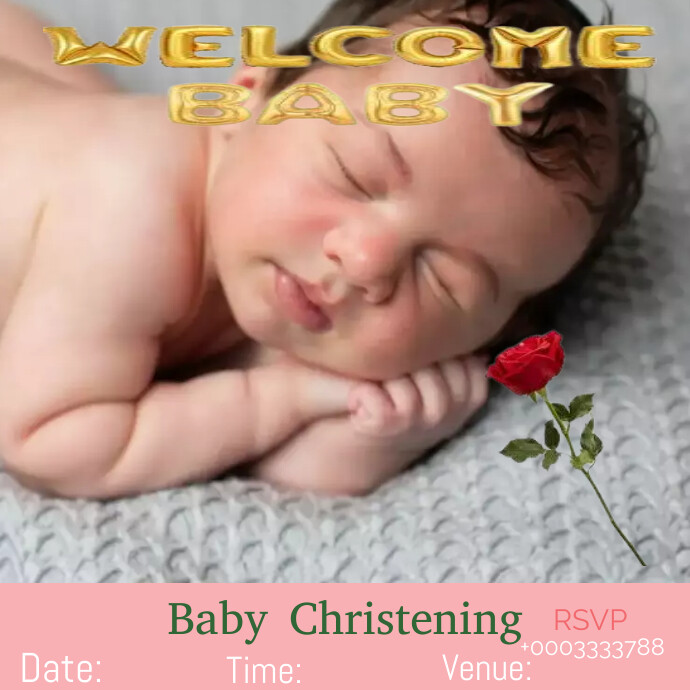 Christening Template | PosterMyWall
