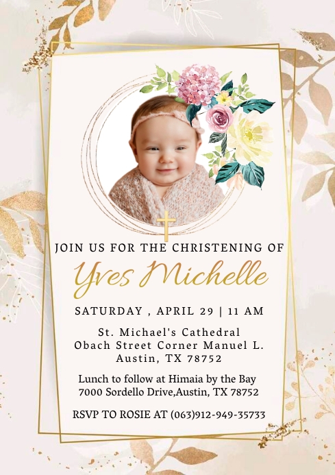 Christening Template | PosterMyWall