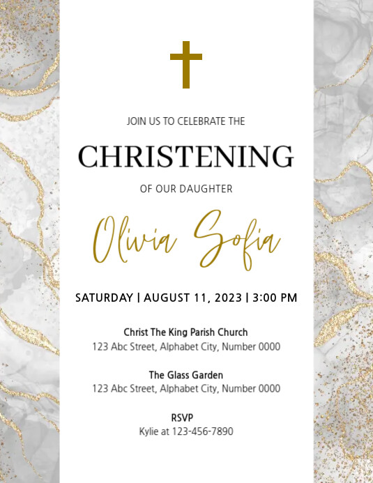 Christening Invitation Template | PosterMyWall