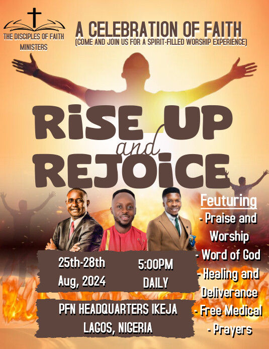 Christian church crusade flyer template | PosterMyWall