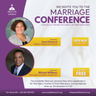Christian Church Marriage Conference Event Template | PosterMyWall