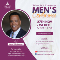 men conference Template | PosterMyWall