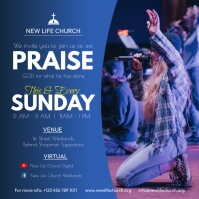 Sunday Service Invitation Poster Template | PosterMyWall