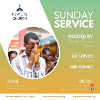 Christian Church Prayer Service Poster Template | PosterMyWall
