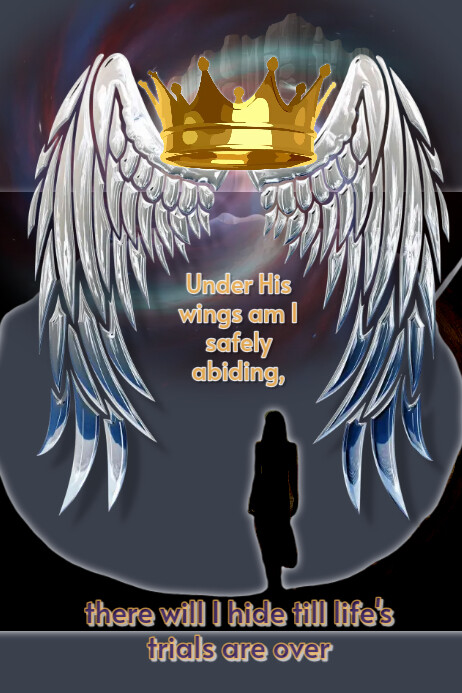 Christian/church/wings/God's protection/angel Template | PosterMyWall