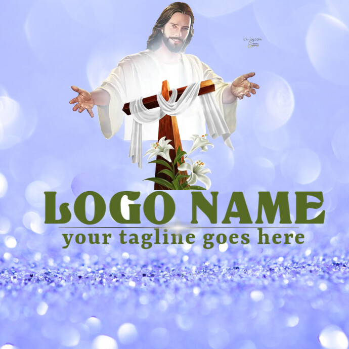 christian logo,jesus logo,christian loog Template | PosterMyWall