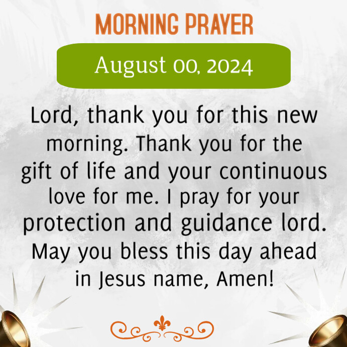 Plantilla de Christian morning prayer | PosterMyWall