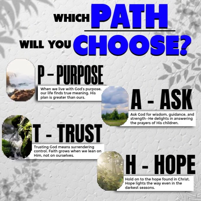 Modèle Christian PATH Acronym Bible Poster | PosterMyWall