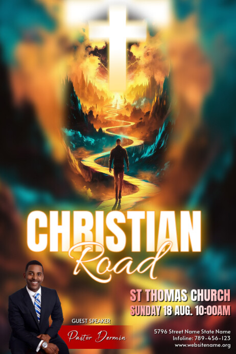 Copy of Christian Road Church Seminar Poster | PosterMyWall