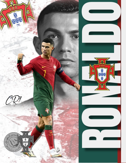 Christiano Ronaldo Football Flyer Template | PosterMyWall
