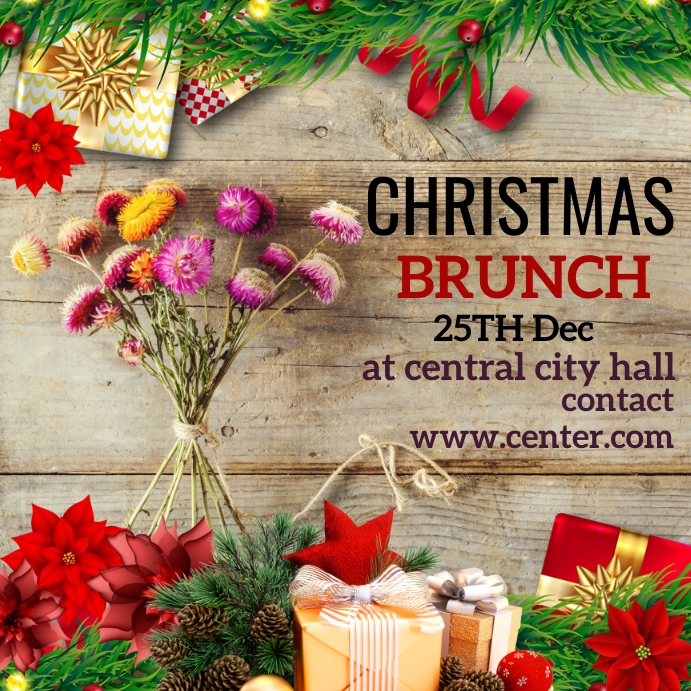 Christmas, brunch Template | PosterMyWall