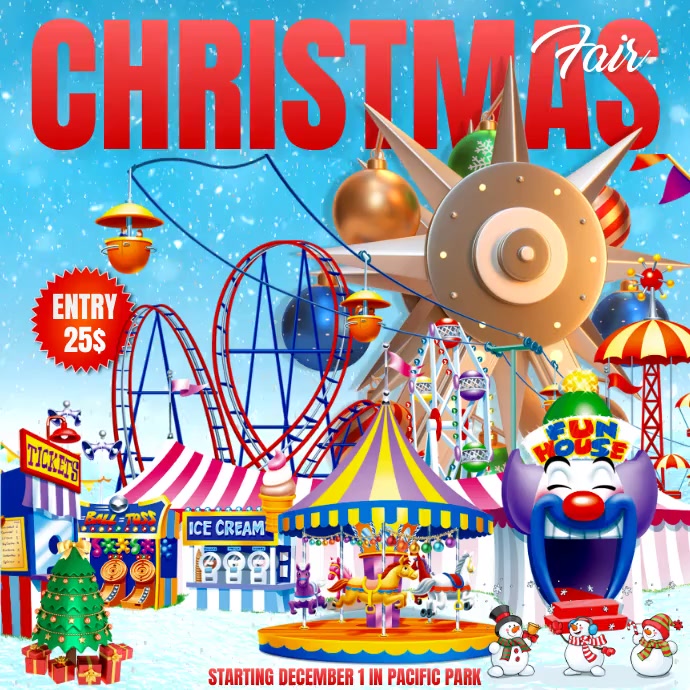 Copy of Christmas, Christmas Fair | PosterMyWall