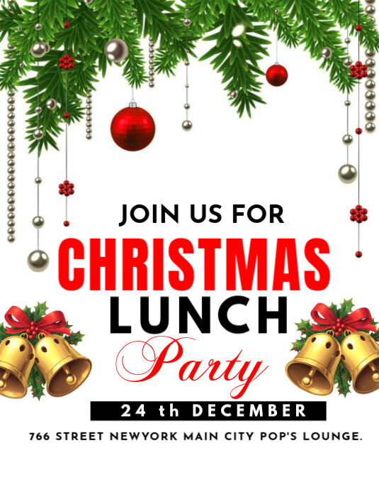 Christmas, lunch flyers Template | PosterMyWall