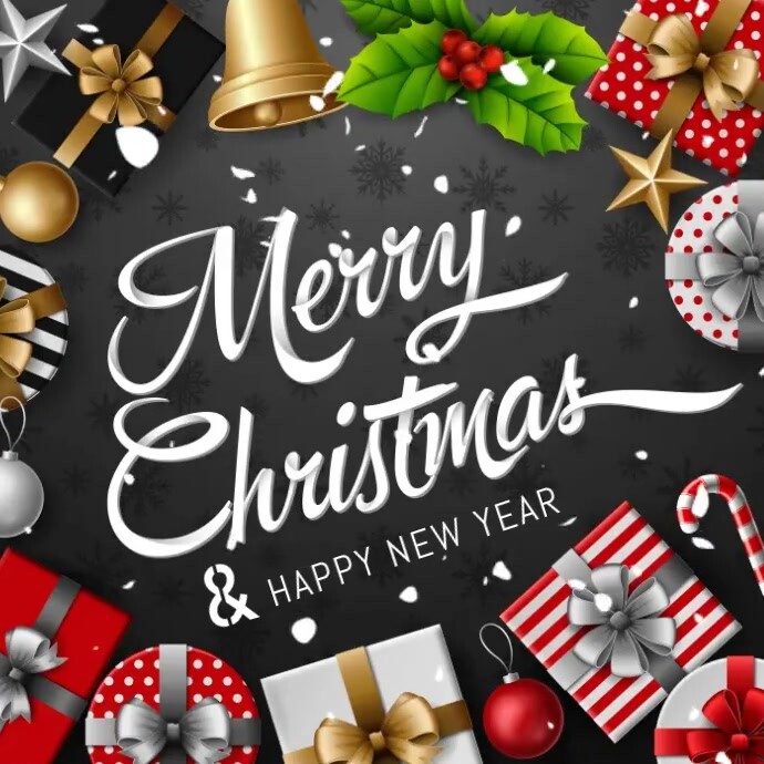 Christmas & new year card Template | PosterMyWall