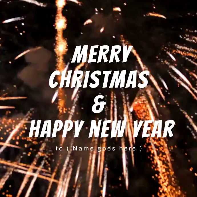 Christmas & new year greetings with music tem Template | PosterMyWall