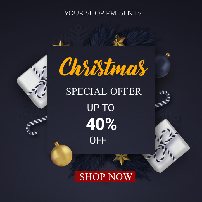 Copy of CHRISTMAS 40% OFF DISCOUNT | PosterMyWall