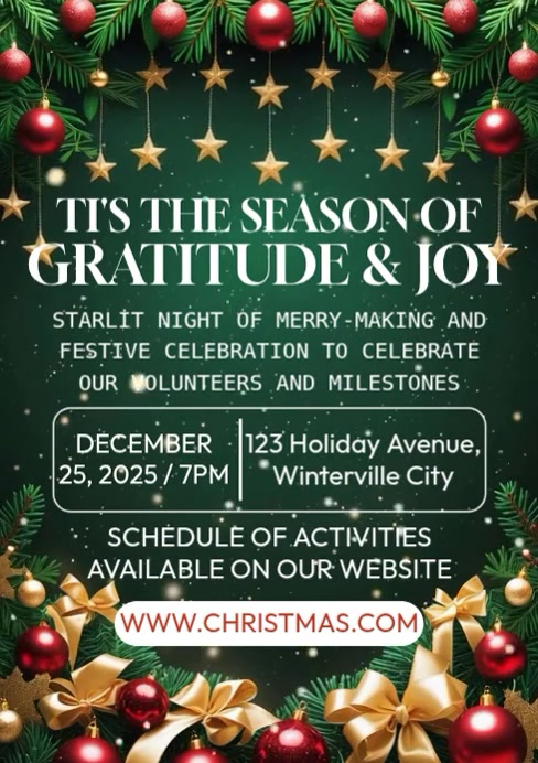 Christmas Activities Template | PosterMyWall
