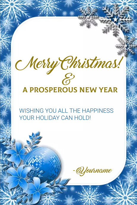 Copy of christmas and new year frame | PosterMyWall