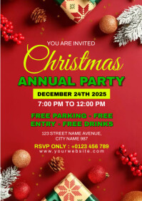 Christmas Annual Party Template | PosterMyWall