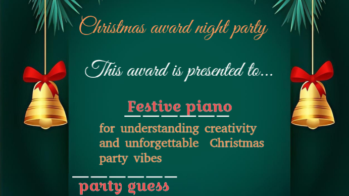 Christmas award night party flyer design template | PosterMyWall